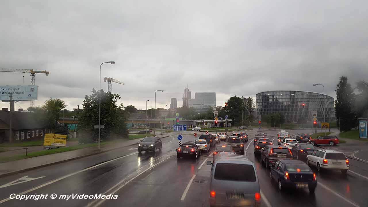 By bus from Riga to Vilnius - Lithuania - Travel Video Blog
