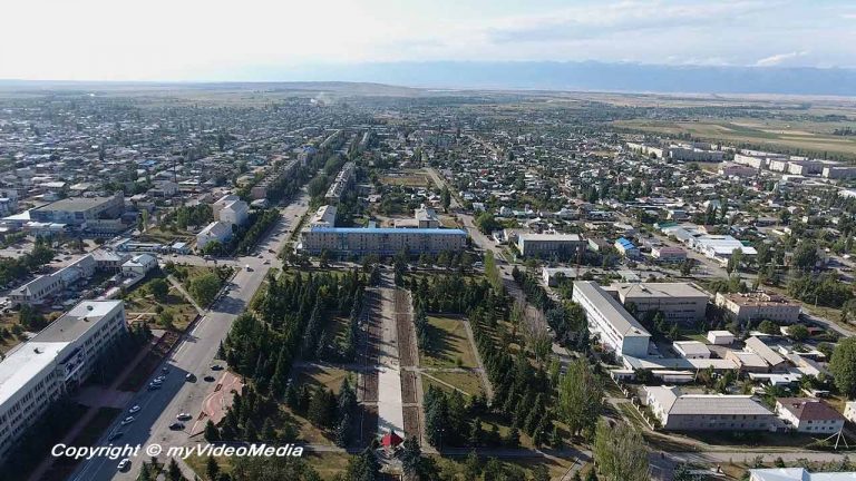 Bird's Eye View of Karakol - Kyrgyzstan - Travel Video Blog